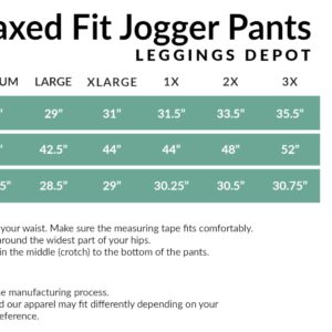 Leggings Depot Womens Relaxed fit Jogger Pants - Track Cuff Sweatpants with Pockets, Red, Small