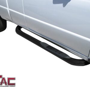 TAC Side Steps fit 1998-2011 Ford Ranger/Ranger Edge Super Cab 2DR / Mazda B Series Super Cab 2DR Pickup Truck 3" Black Side Bars Nerf Bars Running Boards Off Road Exterior Accessories (2 PCS)