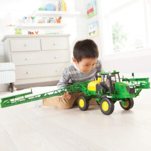 John Deere Tomy Big Farm Lights & Sounds JD R4023 Sprayer, Green, Yellow (1:16 Scale),Unisex Children