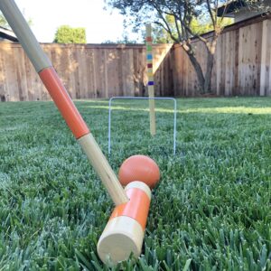 GoSports Six Player Croquet Set for Adults & Kids - Modern Wood Design - Choose Deluxe (35") or Standard (28")