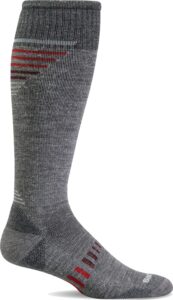 sockwell men's ascend ii otc moderate graduated compression sock, grey - l/xl