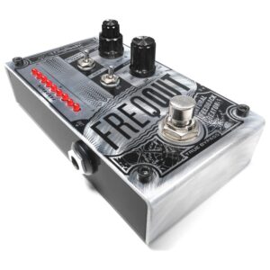 Digitech FREQOUT Natural Feedback Creator Pedal Bundle with 9V Power Supply, 2 Patch Cables and 6 Assorted Dunlop Picks