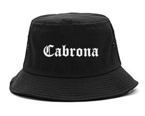 kings of ny cabrona spanish mens bucket hat black