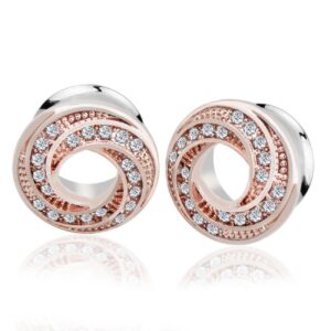 kokoma crystal ear plugs (rose gold-10mm(00g))