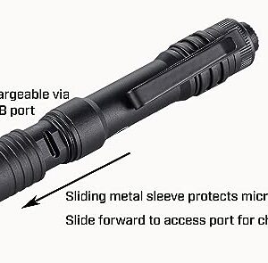 Streamlight 66608 MicroStream 250-Lumen EDC Ultra-Compact Flashlight with USB Rechargeable Battery, Clear Retail Packaging, Coyote