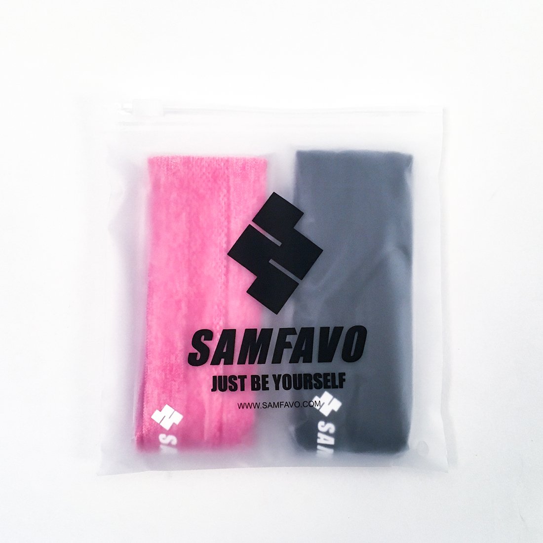 SAMFAVO Sports Headbands for Women and Men-Workout Headbands-Sweatband for Running Fitness Yoga Basketball