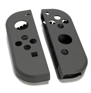 replacement hard housing shell skin case cover inner frame for switch ns joycon controller (gray-black)