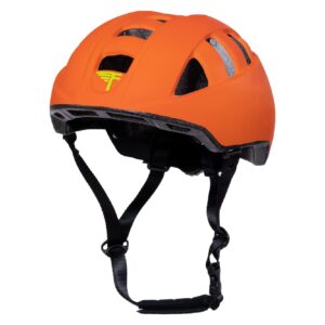 flybar kids bike helmet - dual certified adjustable dial, skateboard helmet, roller skating, pogo, electric scooter, snowboard, youth and toddler helmet, boys & girls 3-14 (orange,m)