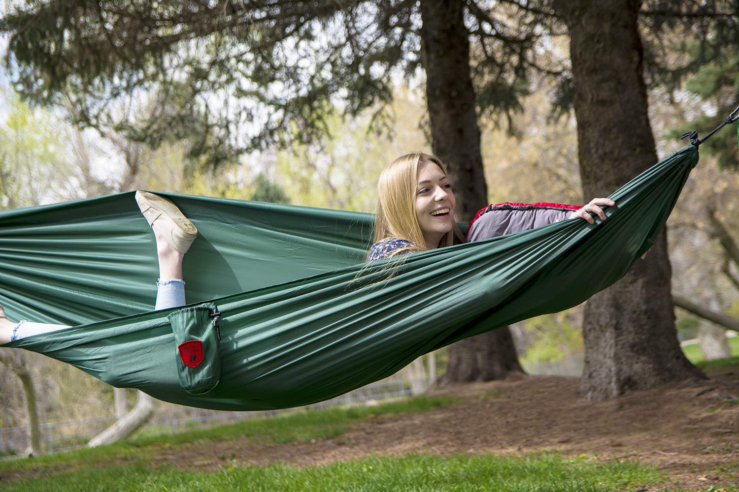 Grand Trunk Ultralight Camping Hammock - Lightweight and Portable Travel Hammock for Camping, Hiking, Backpacking, Beach, and Other Travel, Green