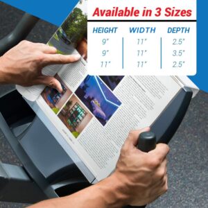 Adir Treadmill Tablet Holder - Exercise Bike Reading Stand/Acrylic Book Holder for Ipad, Tablet, Magazines and Books (9 x 11 x 2.5)