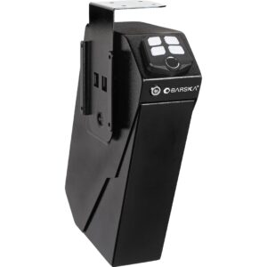 bsk bio keypad pistol safe, black, pistol keypad biometric safe