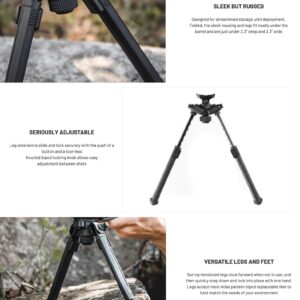 Magpul Rifle Bipod Gun Rest for Hunting and Shooting, M-LOK, Flat Dark Earth