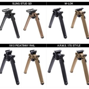 Magpul Rifle Bipod Gun Rest for Hunting and Shooting, M-LOK, Flat Dark Earth