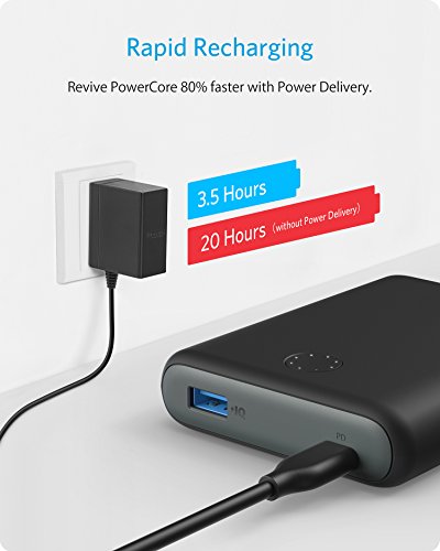 [Power Delivery] Anker PowerCore 13400 Nintendo Switch Edition, The Official 13400mAh Portable Charger for Nintendo Switch, for use with iPhone X/8, USB-C MacBooks, and More