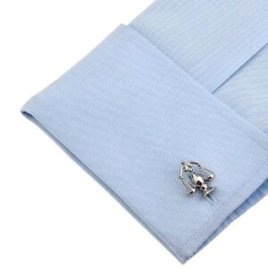 Libra Judge Lawyer Scales of Justice Cufflinks (Silver)