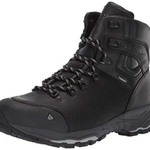 Vasque mens St. Elias Fg Gtx Full-grain Leather Gore-tex Waterproof Hiking Shoe, Jet Black, 7 US