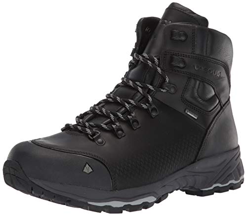 Vasque mens St. Elias Fg Gtx Full-grain Leather Gore-tex Waterproof Hiking Shoe, Jet Black, 7 US