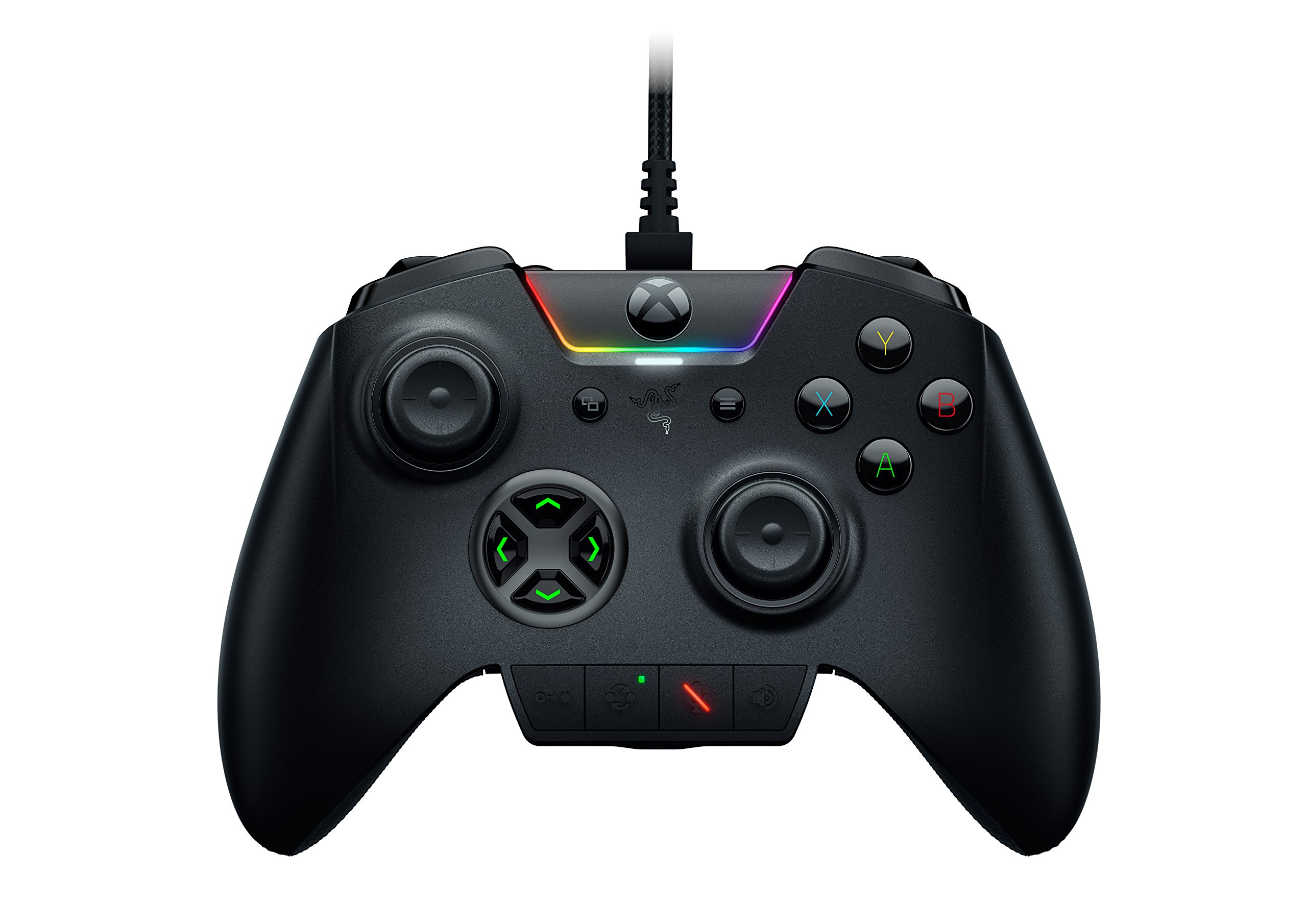 Razer Wolverine Ultimate Chroma- Fully Customizable Gamepad Controller - Interchangeable Analog Sticks & Dpad - Compatible with Xbox One, PC (Renewed)