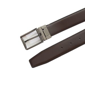 Casual black Leather belt Dress belts jeans belts for men big and tall work belt (Black/brown, Waist Size:50"--60")