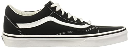 Vans Men's Old Skool Sneaker (10, (Canvas) Black/True White, numeric_10)