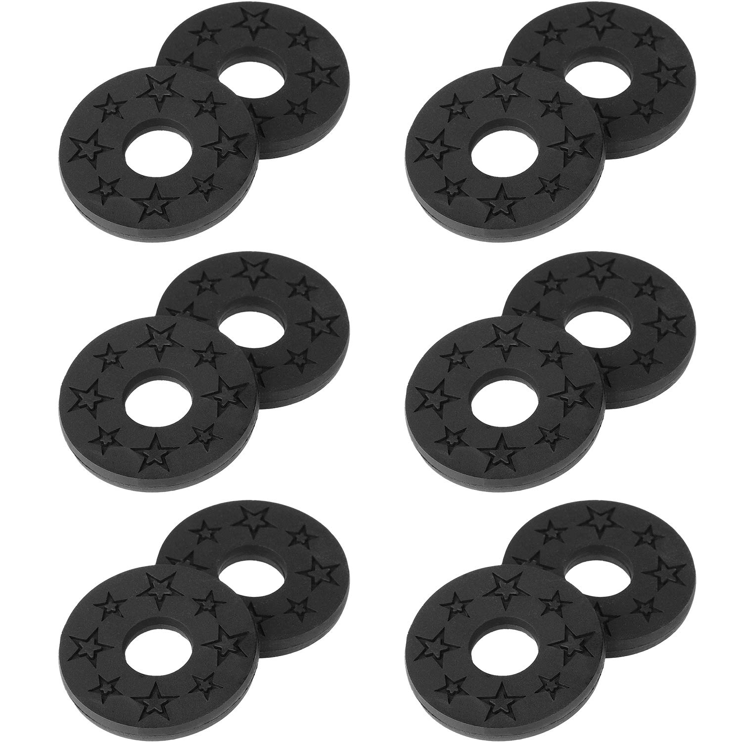 Anwenk Guitar Strap Locks Premium Strap Blocks Guitar Protector Black, 6Pair