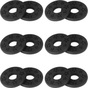 Anwenk Guitar Strap Locks Premium Strap Blocks Guitar Protector Black, 6Pair