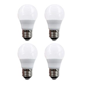 taysing 12v light bulb a15 3w soft white 3000k e26 screw base 12v led bulb dc 12 volt 24v 36v 48v low voltage lights for solar battery system,rv,marine boat,off grid lighting(3w-3000k-4 pack)