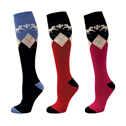 Equine Couture Hadley Knee Hi Socks - 3 Pack