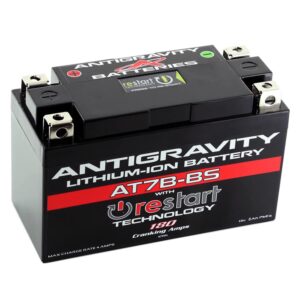 antigravity at7b performance lithium motorcycle powersport battery with built-in jump starting, 12v 3.5ah ducati, replaces yt7b