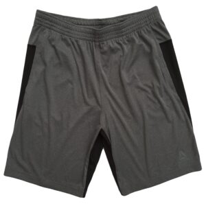 reebok poly blend shorts black lg