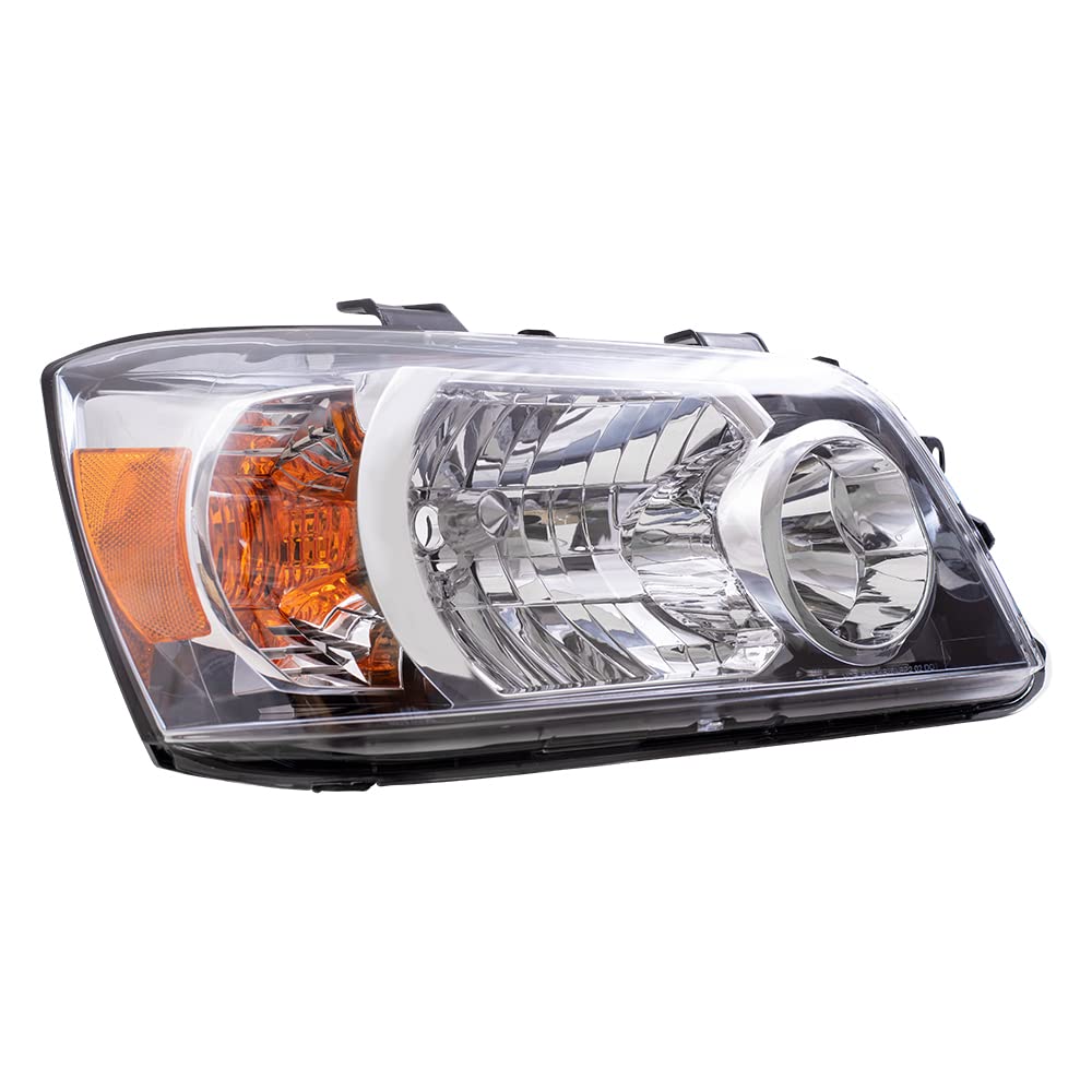 Brock Replacement Driver and Passenger Headlights Headlamps Compatible with 2004-2006 Highlander 81130-48280 81170-48280