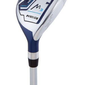 Precise M3 Ladies Womens Complete Golf Clubs Set Includes Driver, Fairway, Hybrid, 7-PW Irons, Putter, Stand Bag, 3 H/C's Blue - Regular or Petite Size!