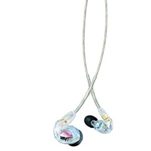 SHURE SE425-CL-A Wired Earphones, Clear, High Sound Insulation, Gaming, in-Ear Type, Wireless Conversion (Sold Separately), MMCX Re-Cable, Professional Specifications, Ear Monitor, Distribution,