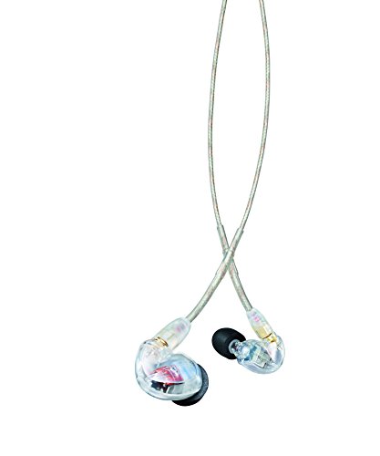 SHURE SE425-CL-A Wired Earphones, Clear, High Sound Insulation, Gaming, in-Ear Type, Wireless Conversion (Sold Separately), MMCX Re-Cable, Professional Specifications, Ear Monitor, Distribution,