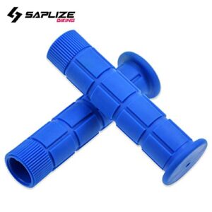 SAPLIZE Bike Handlebar Grips, for Kids Girls Boys Bikes, Balance Bikes, Road Bikes and Scooters, Length 4.9", Blue