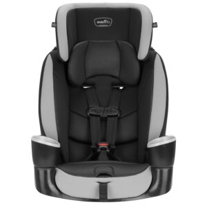 evenflo maestro sport harness highback booster car seat, 22 to 110 lbs., granite gray, polyester