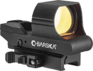 barska ac13154 1x40 ion red dot reflex sight multi reticle with mount, black