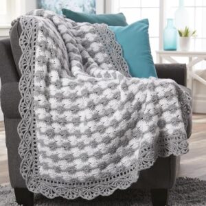 herrschners cloudburst throw crochet kit