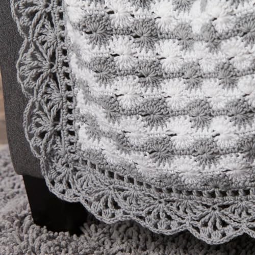 Herrschners Cloudburst Throw Crochet Kit