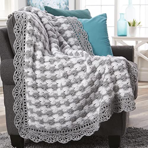 Herrschners Cloudburst Throw Crochet Kit