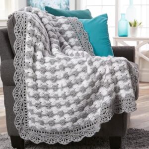 Herrschners Cloudburst Throw Crochet Kit