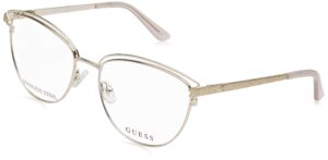 guess gu2685 eyeglass frames - gold frame, gold lenses, 53 mm lens diameter gu268553032