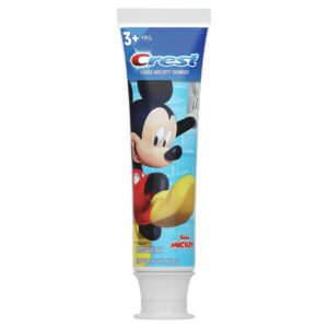 crest kid's strawberry toothpaste featuring disney junior's mickey, 4.2 oz