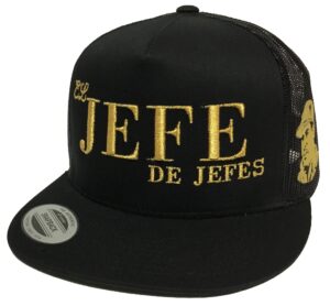 el jefe de jefes el chapo guzman 2 logos hat mesh black