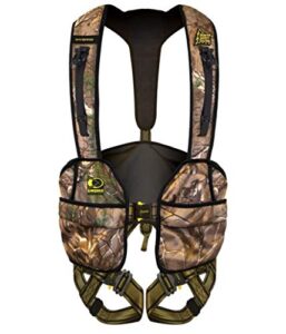 hunter safety system hybrid harness w/elimishield mossy oak bottomland medium/small