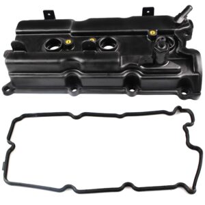 boxi rear right side valve cover w/gasket & spark plug tube seals fits for infiniti i35 2002-2004 /for nissan altima 02-06/maxima 02-08/murano 03-07/quest 04-09 3.5l engine bay | replaces 132648j102