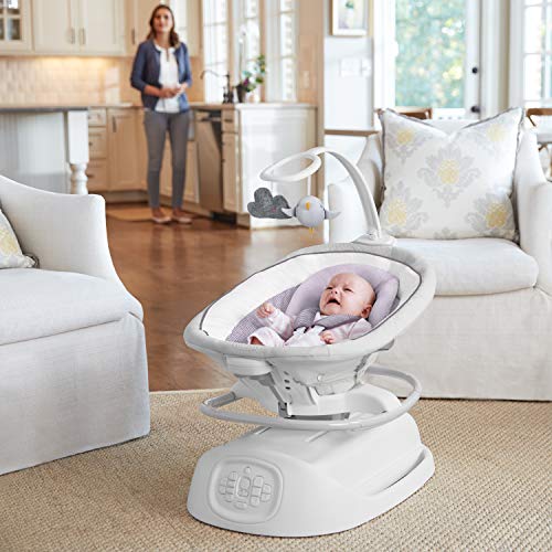 Graco Sense2Soothe 2-in-1 Baby Swing and Portable Rocker with Cry Detection Technology - Sailor