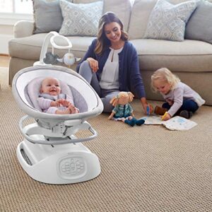 Graco Sense2Soothe 2-in-1 Baby Swing and Portable Rocker with Cry Detection Technology - Sailor