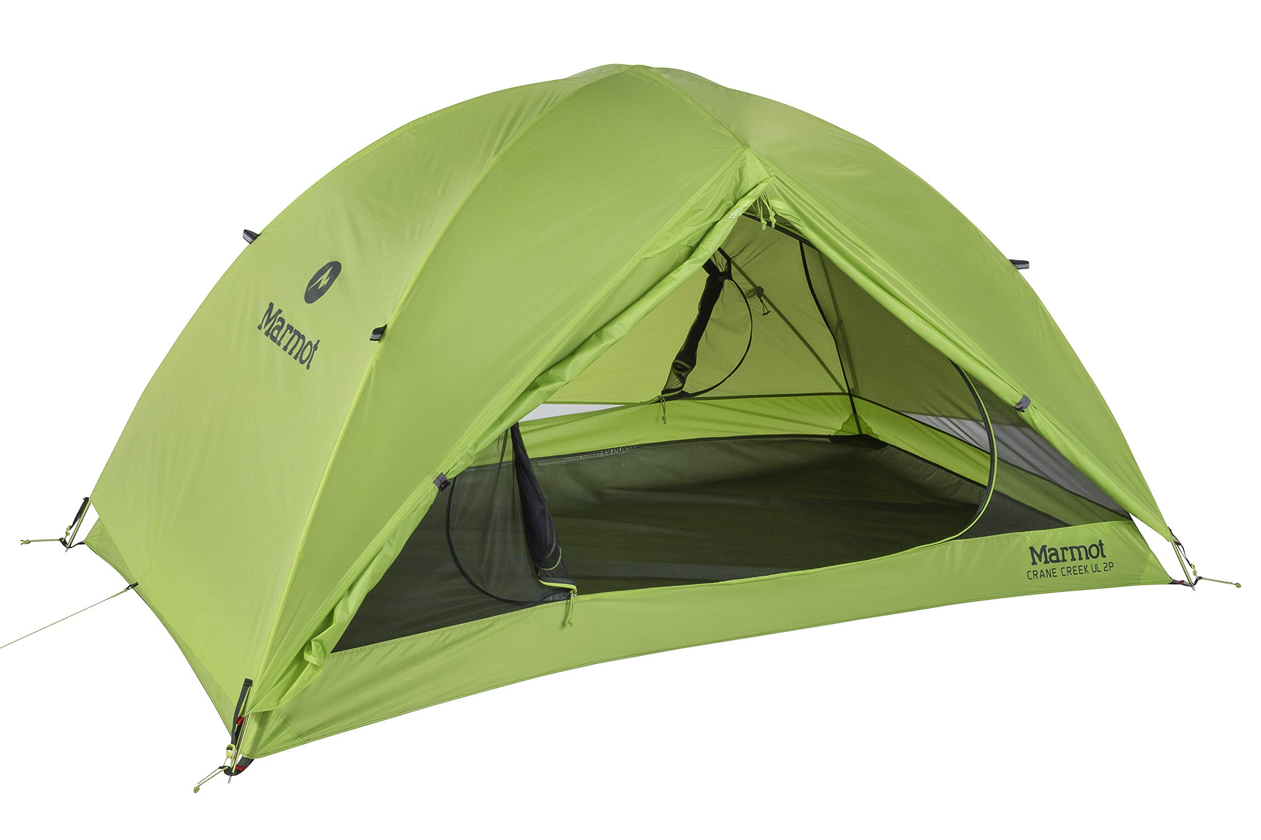 Marmot Crane Creek 2-Person Ultralight Backpacking and Camping Tent, Macaw Green/Crocodile