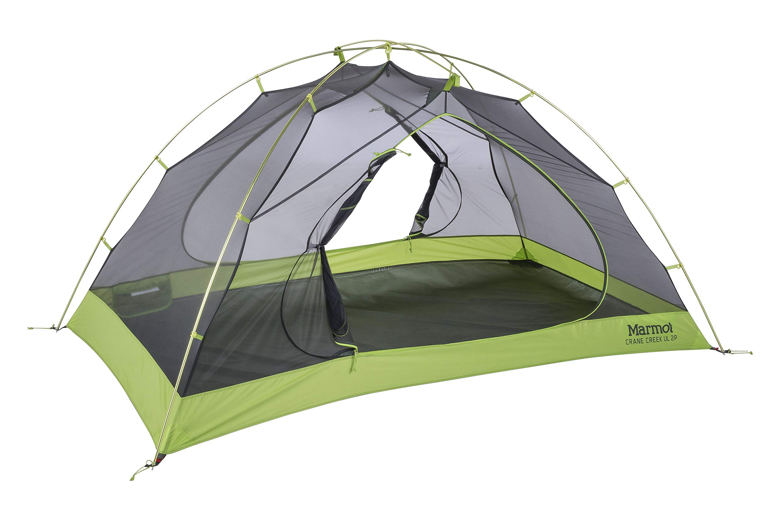 Marmot Crane Creek 2-Person Ultralight Backpacking and Camping Tent, Macaw Green/Crocodile